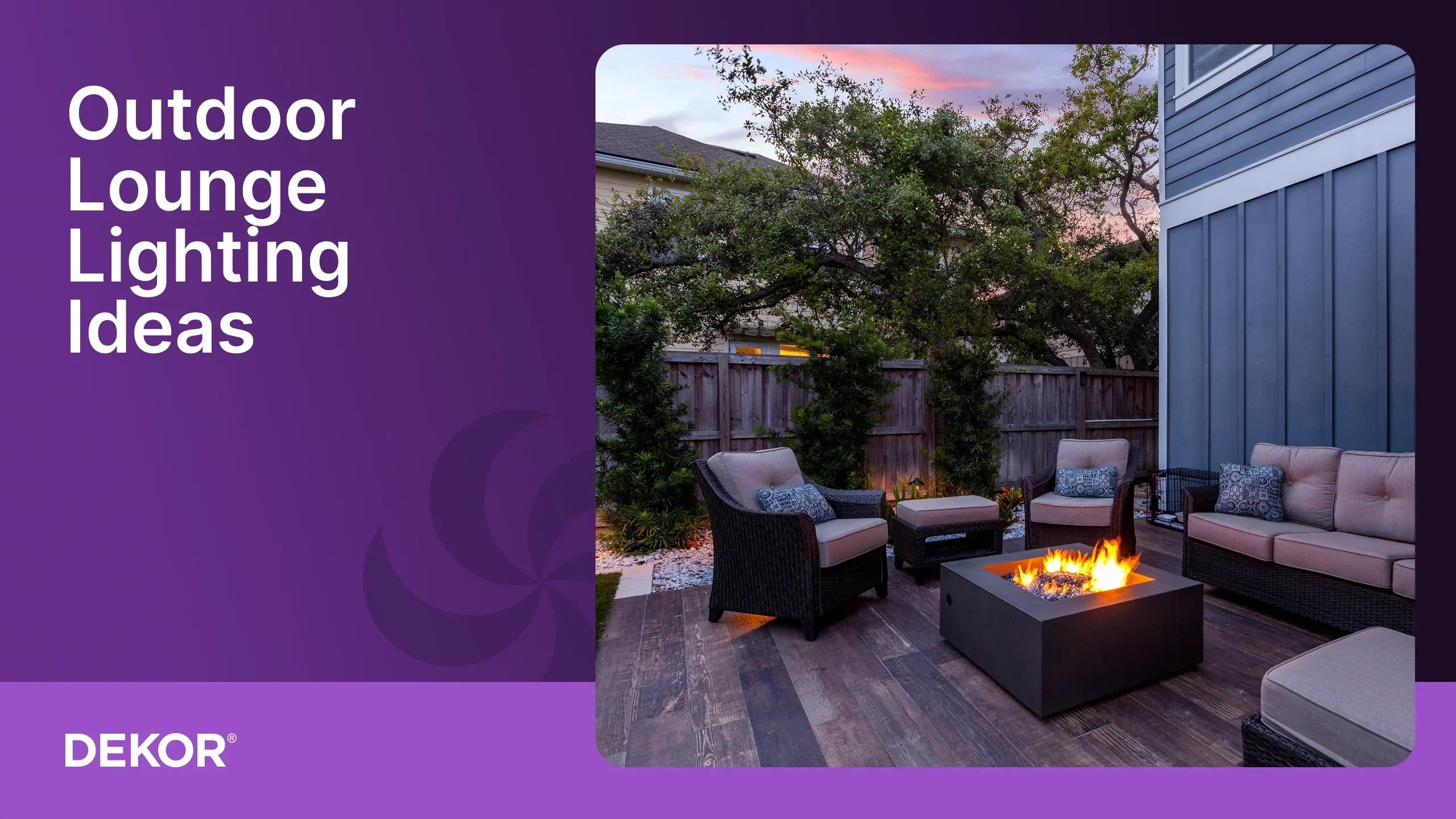 Outdoor Lounge Lighting Ideas | DEKOR® – DEKOR® Lighting