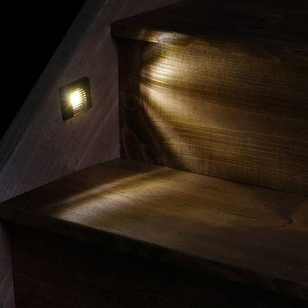 Recessed Stair Light with Faceplate - Indoor / Outdoor | DEKOR® Lighting