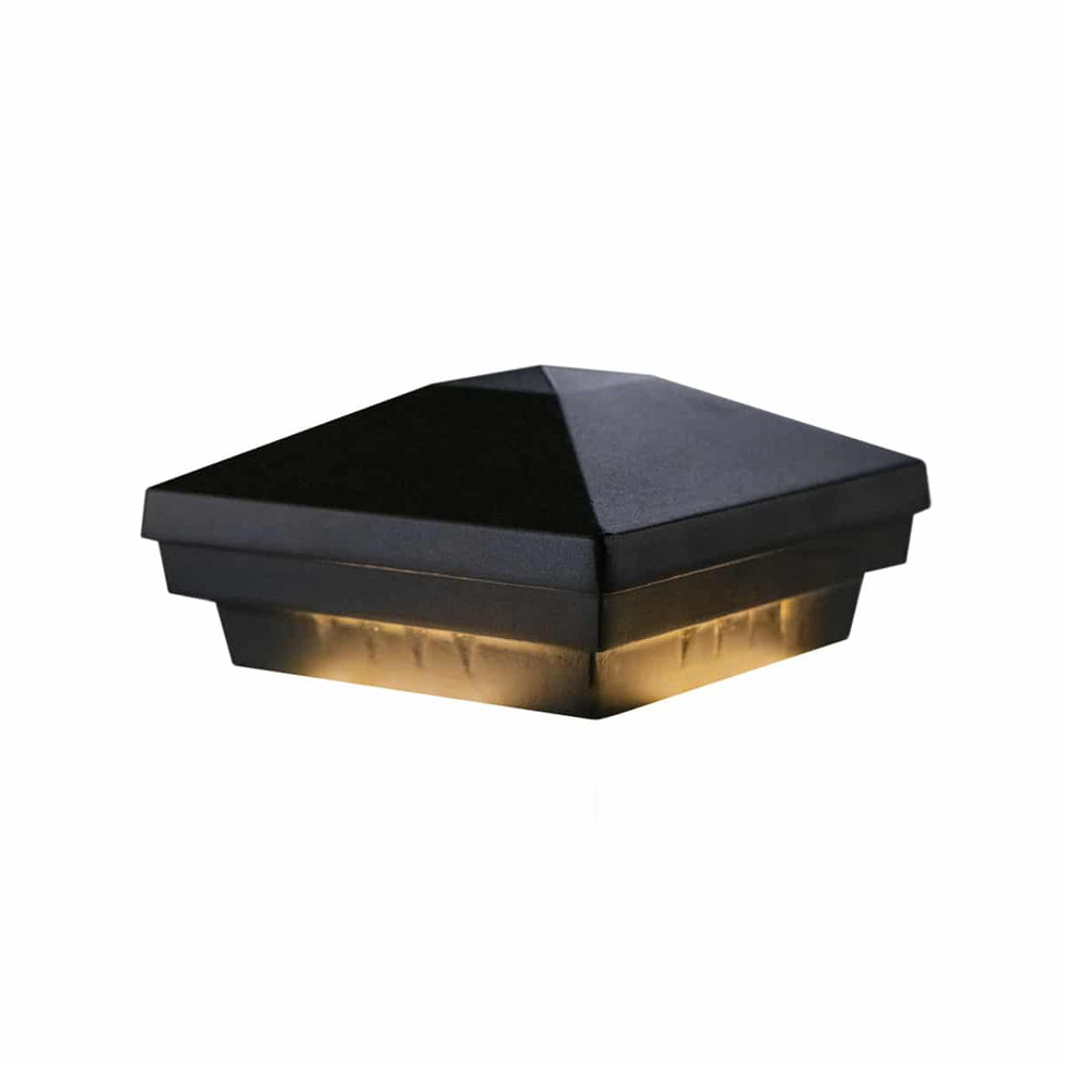Pyramid Post Cap with LED Lights | DEKOR® Lighting